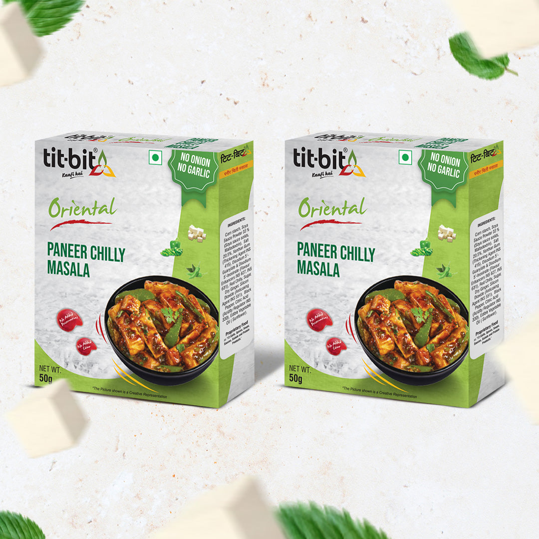 Tit-Bit ORIENTAL-[No Onion No Garlic] Paneer Chilly Masala-50 gm (Pack ...