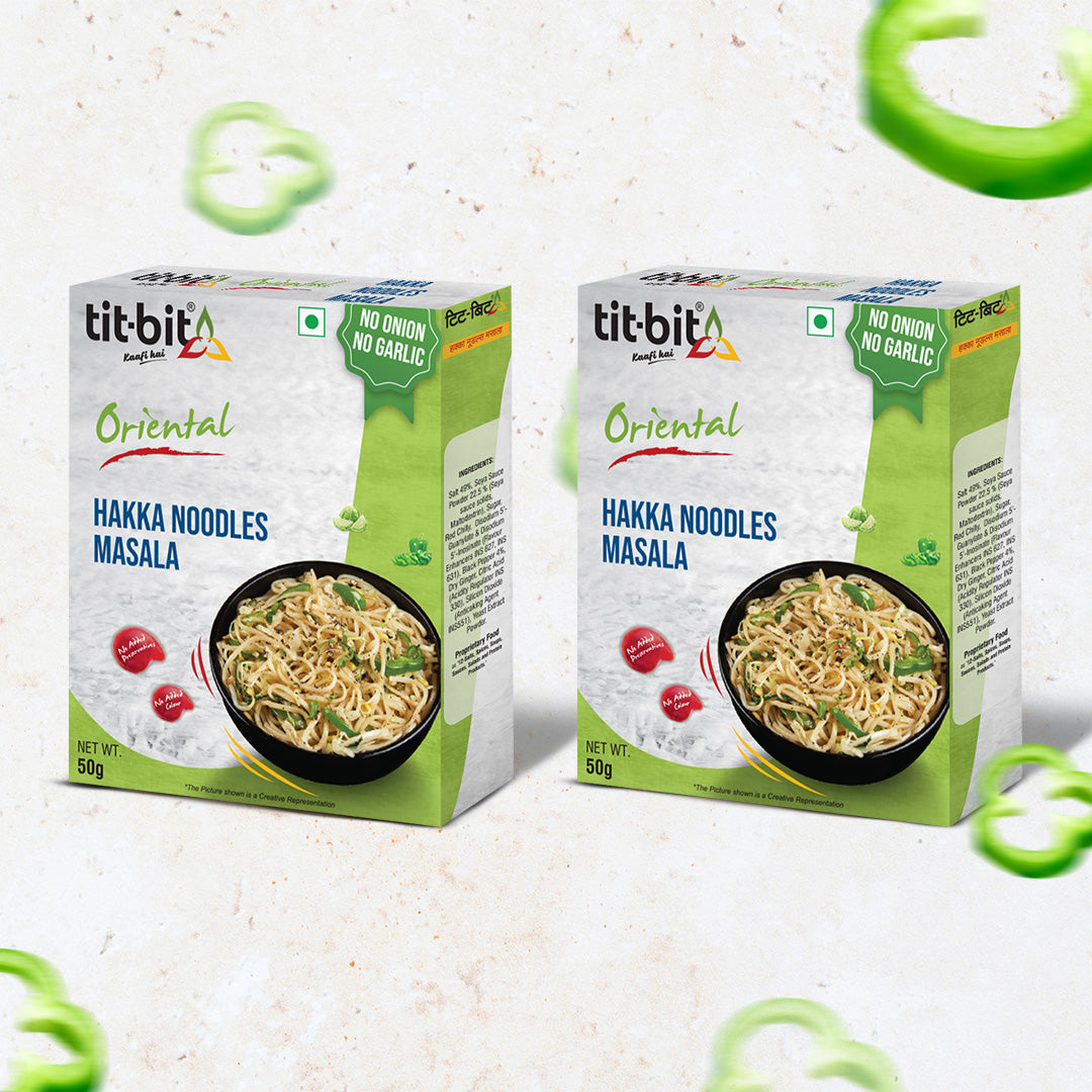 Tit-Bit ORIENTAL-[No Onion No Garlic] Hakka Noodles Masala-50 gm (Pack ...
